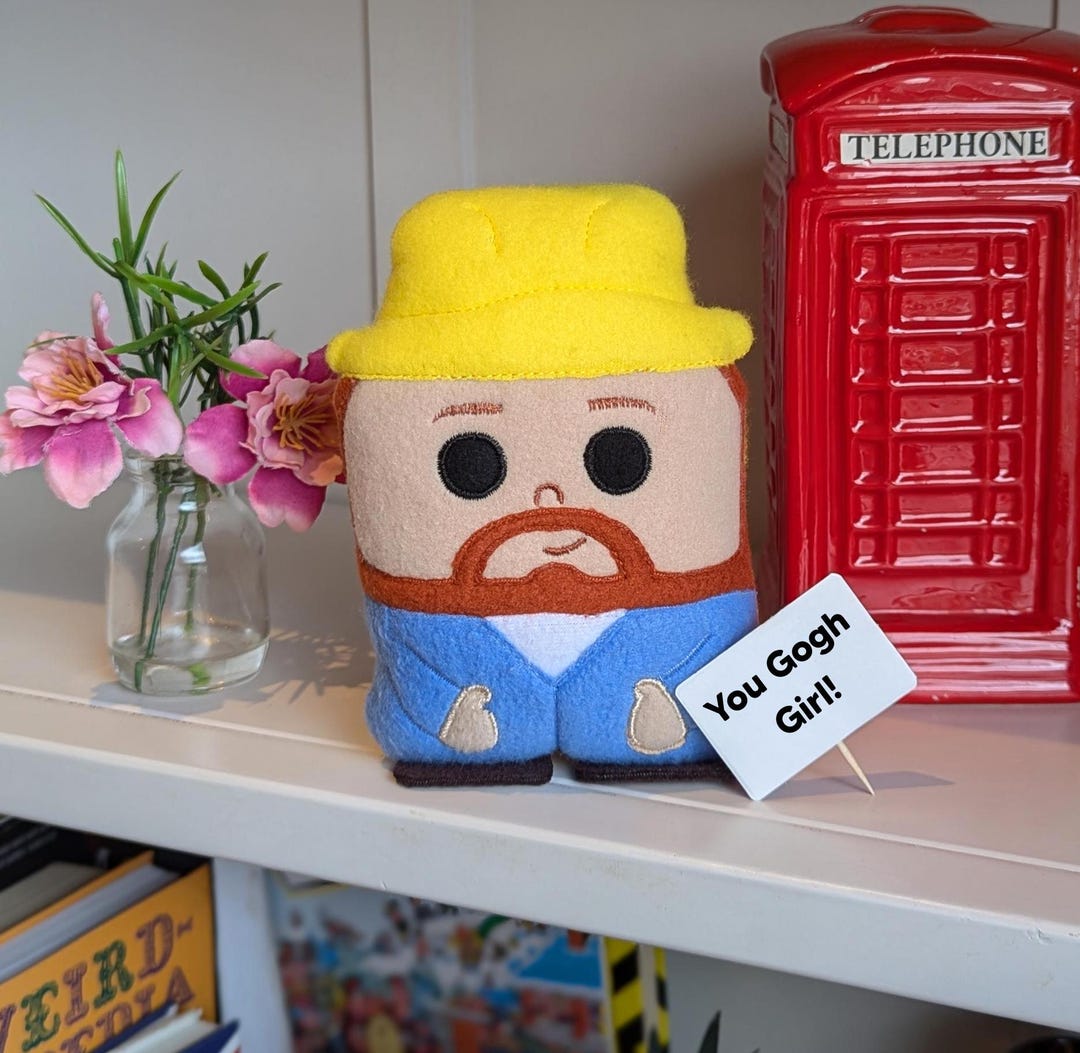 Van Gogh Gift Plushie Artist Birthday Card Personalised Art Teacher ...