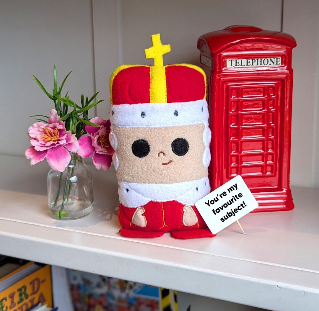 King George Gift Plushie Ham Broadway Birthday Card Cute Musicals Lover ...