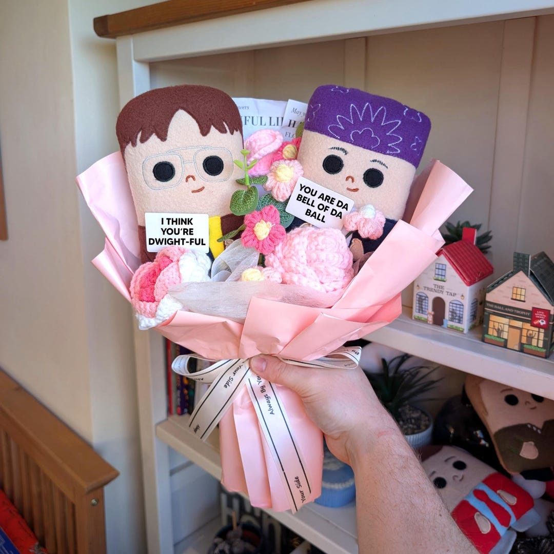Dwight Bouquet Assistant Manager Plush Flowers Sitcom Fan Valentines ...