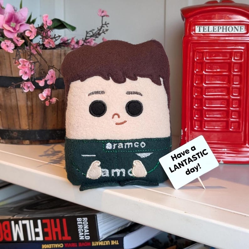 Racing Plushie Lantastic Race Driver Custom Gift Message Motorsport ...