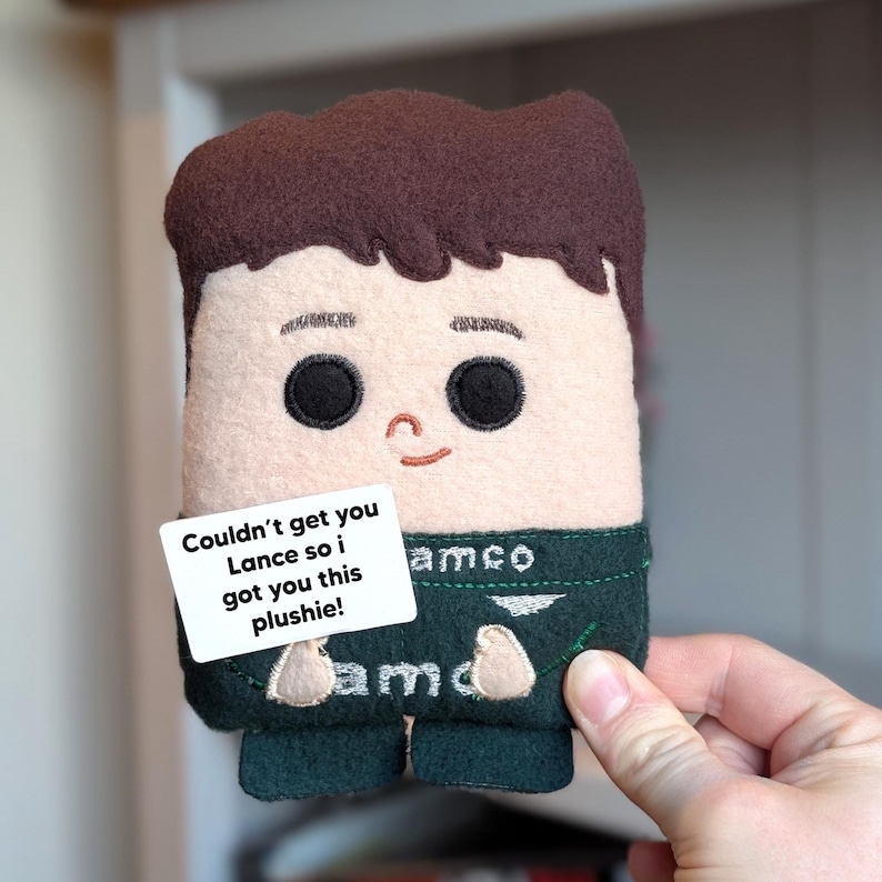 Racing Plushie Lantastic Race Driver Custom Gift Message Motorsport ...