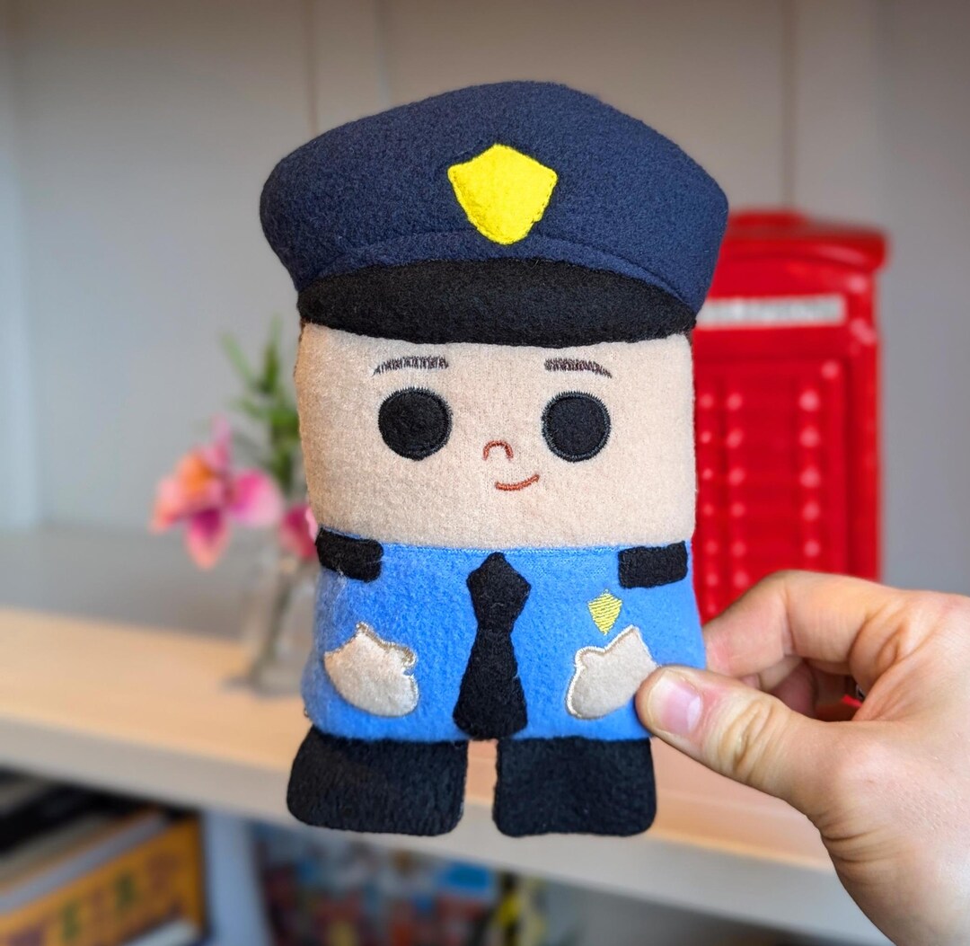 Police Officer Gift Plushie Personalised Policeman Card for Cop ...