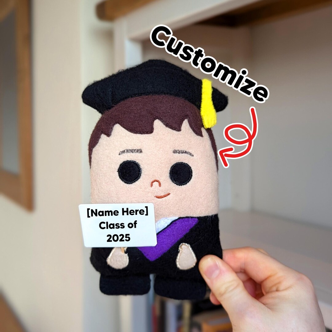 Personalised Graduation Gift Plushie University Graduate Card College ...