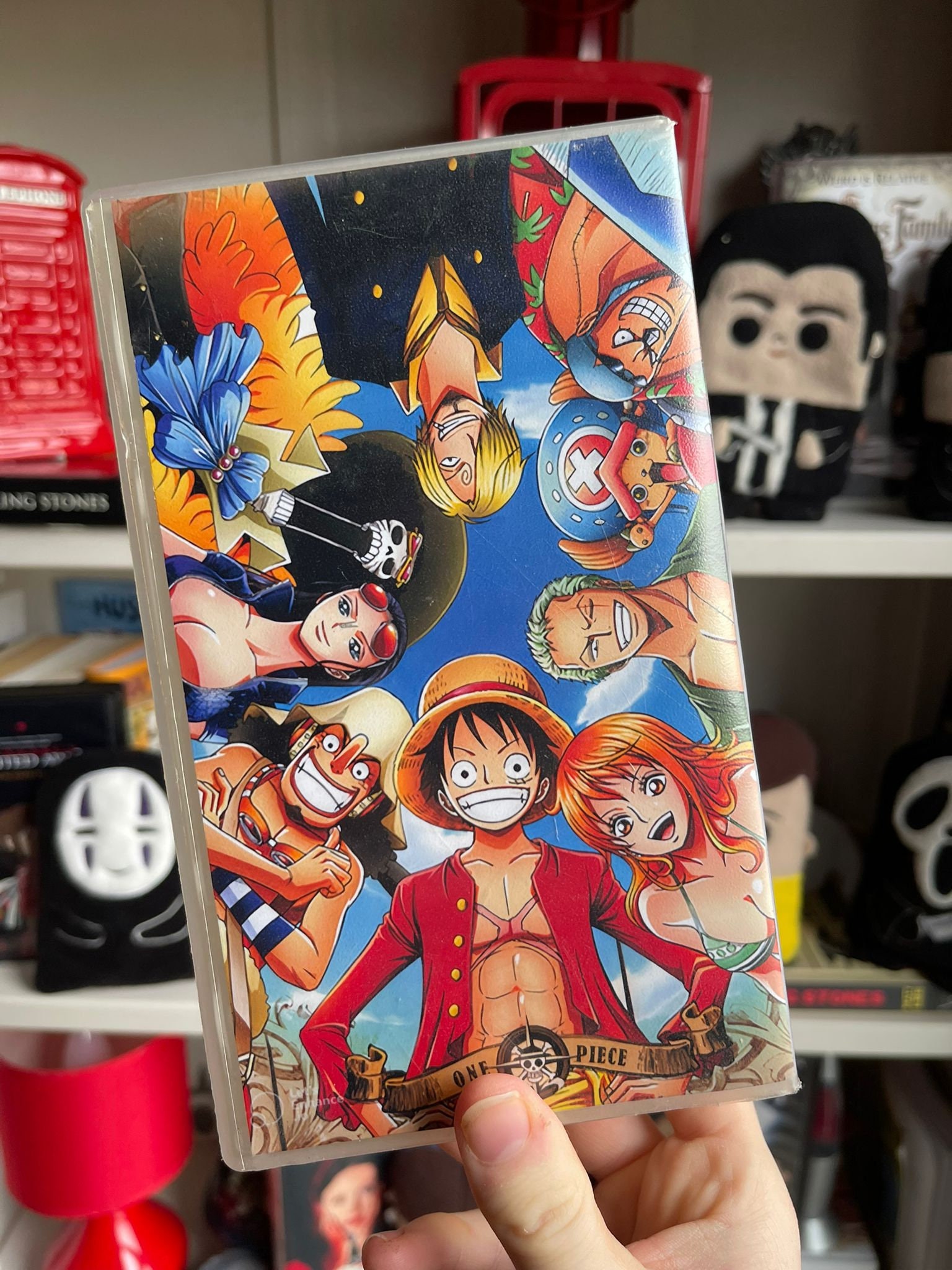 Luffy Plushie With One Piece VHS Display Box. Cute One Piece Luffy ...