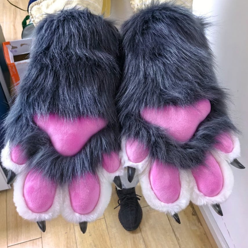 Fursuit Japanese Dog Wolf Furry/ Frusuit Mini Partial Cosplay Paws ...