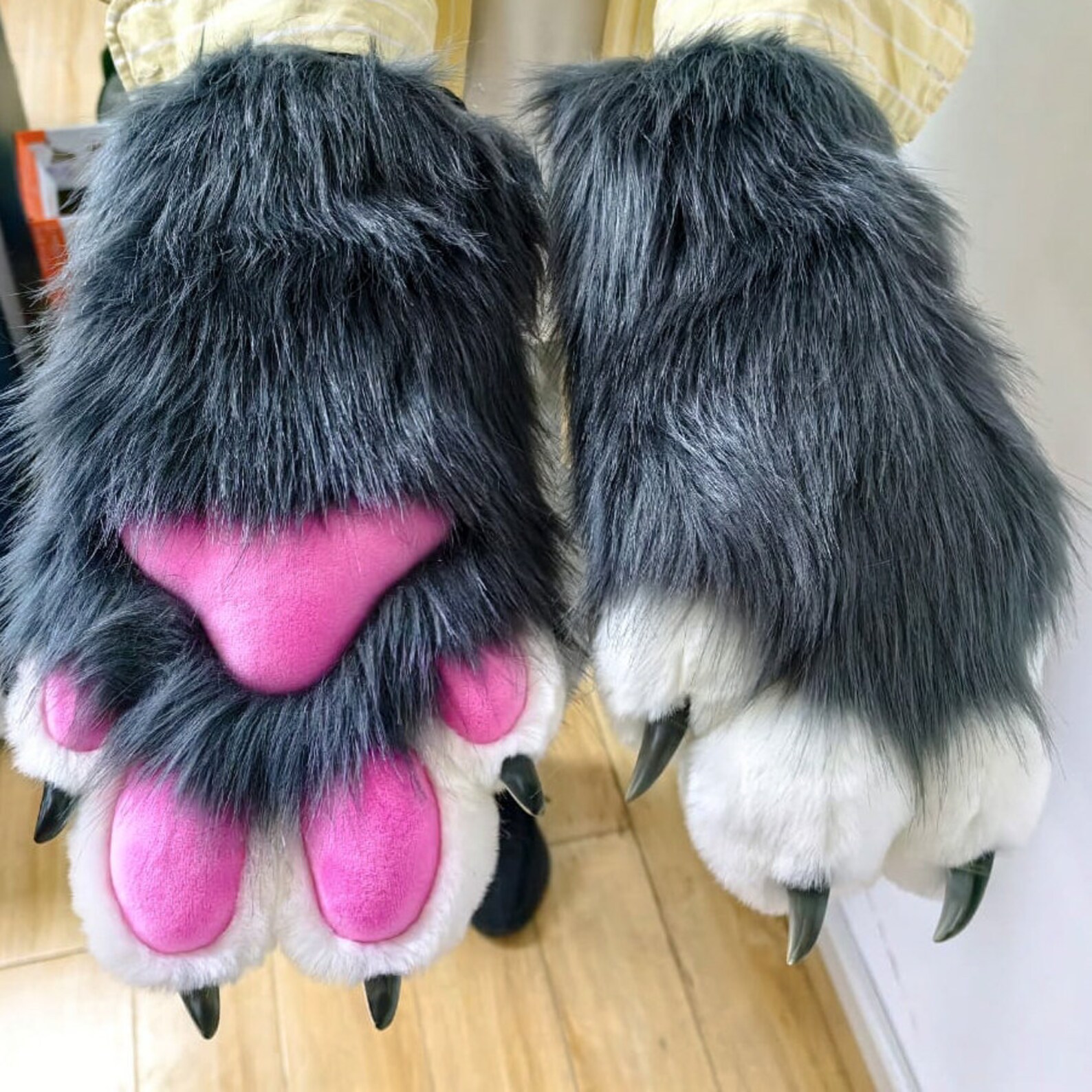 Fursuit Paws Claws Japanese Dog Wolf Furry Frusuit Mini Partial Cosplay Paws Handmade Kemono Paw ...