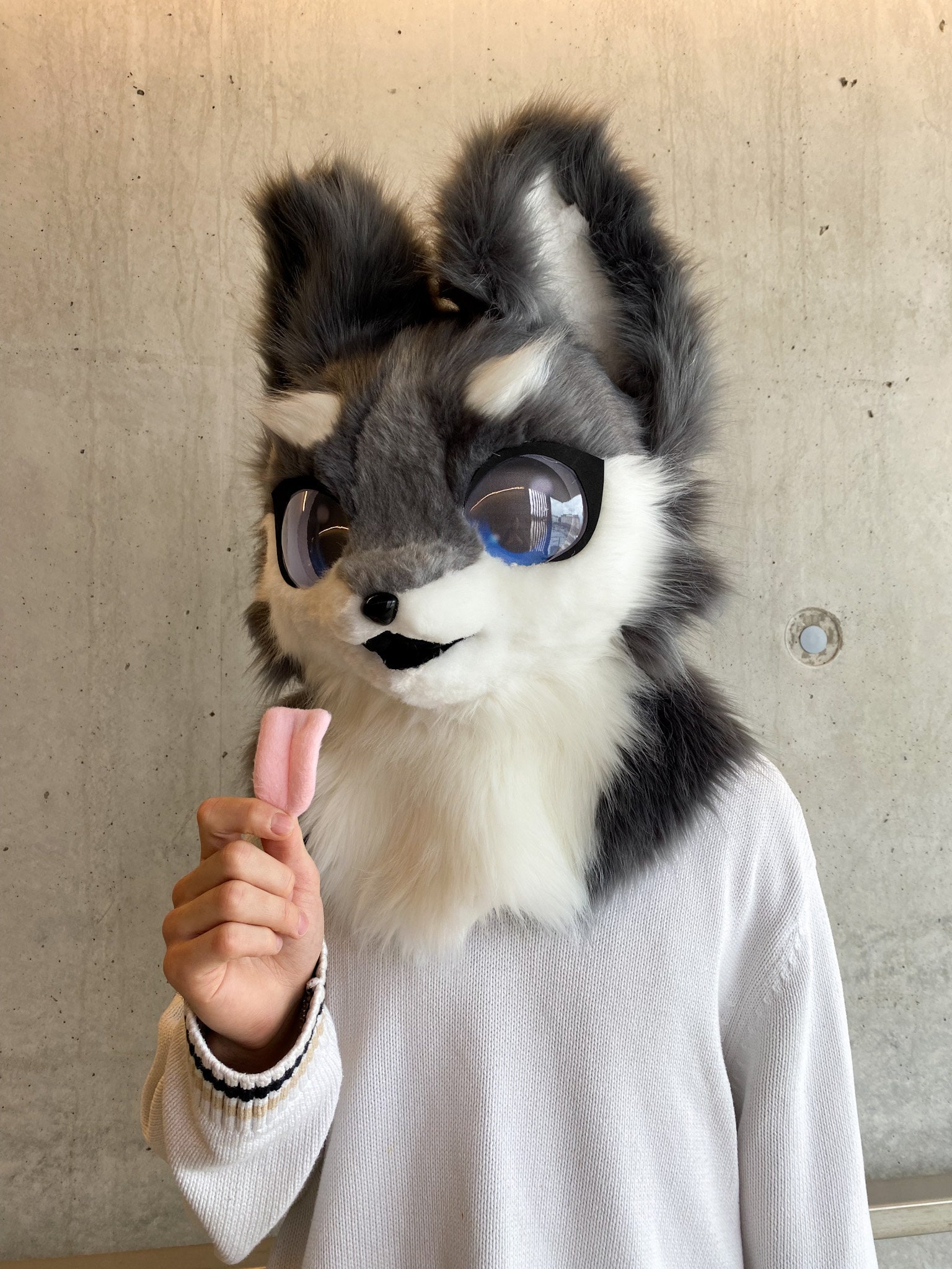 Fursuit Head Premade Japanese Dog Furry/ Partial Fursuit Cosplay Kig ...