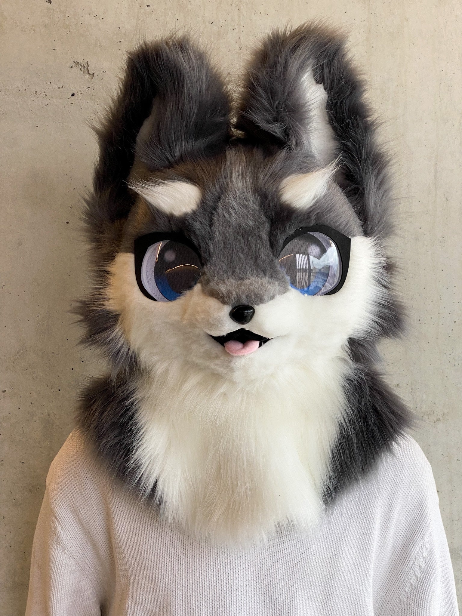 Fursuit Head Premade Japanese Dog Furry/ Partial Fursuit Cosplay Kig ...