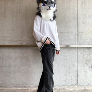 Fursuit Head Premade Japanese Dog Furry/ Partial Fursuit Cosplay Kig ...