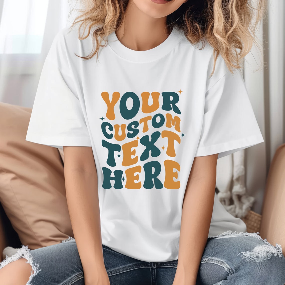 Custom Wavy Stacked Svg Png, Custom Wavy Text Svg, Personalized Text ...