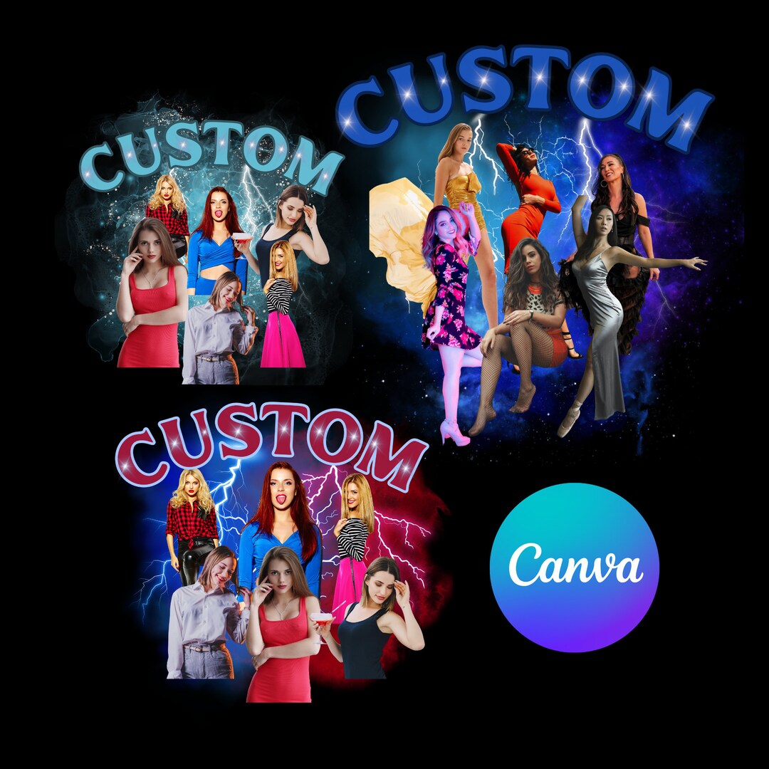 Custom Bootleg Canva Template, Custom Bootleg Rap Tee Shirt Vintage ...