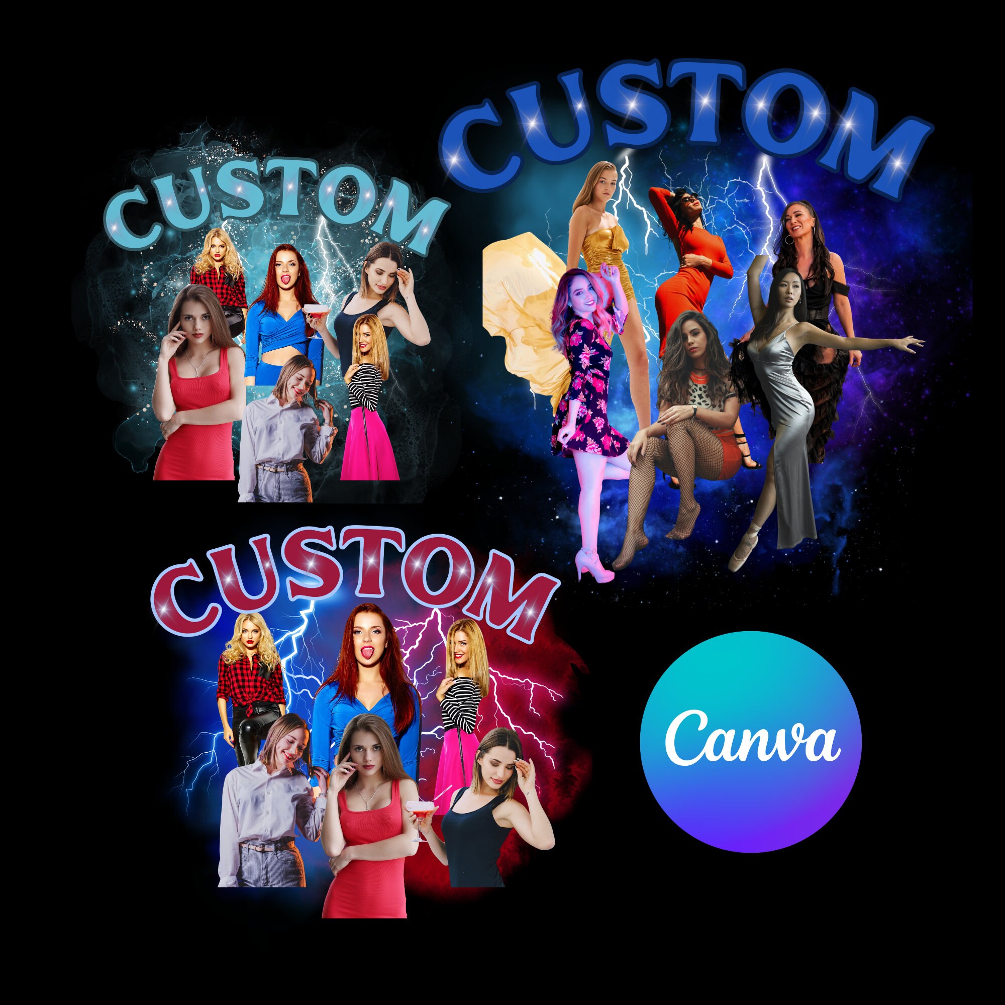 Custom Bootleg Canva Template, Custom Bootleg Rap Tee Shirt Vintage ...