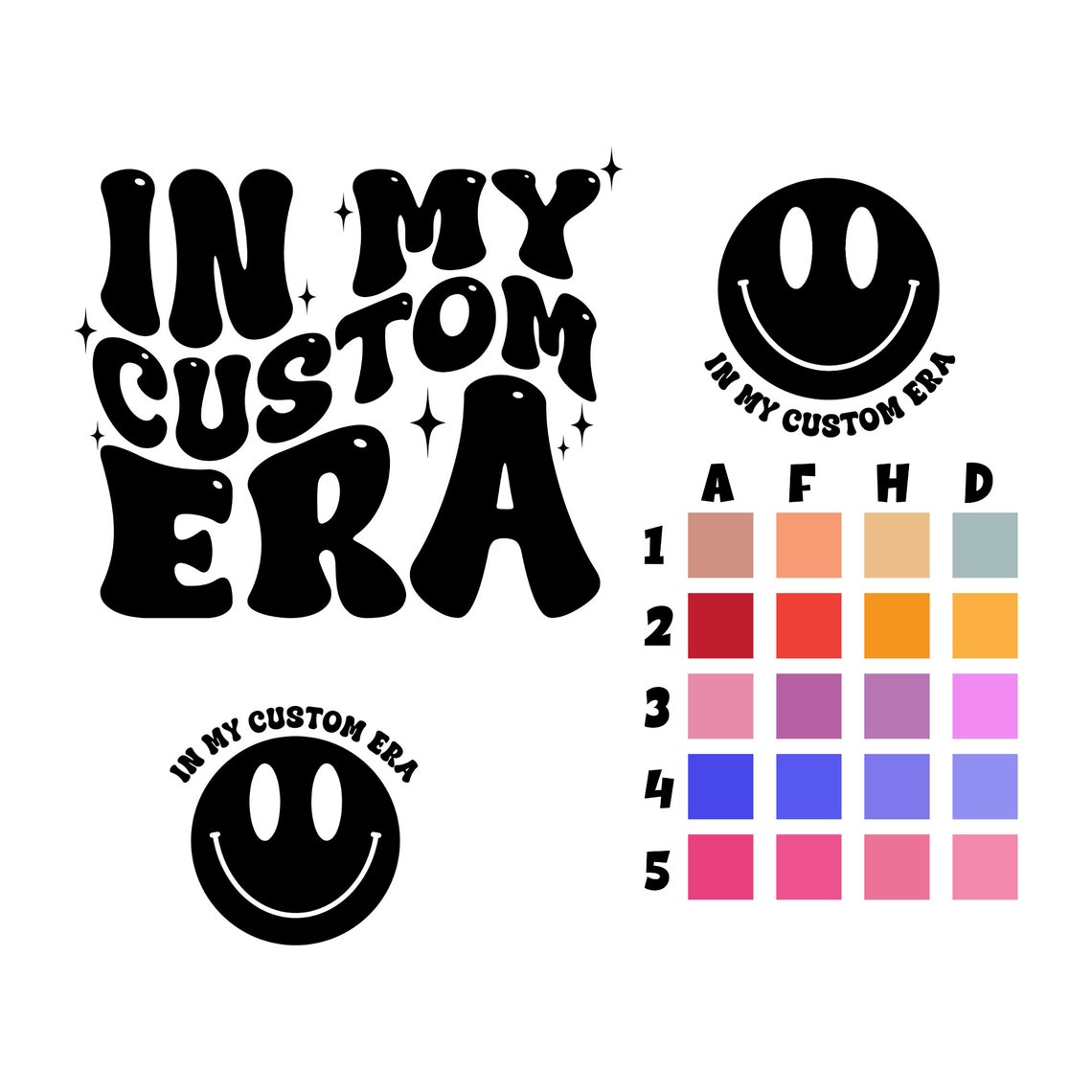 In My Personalized Era Svg, in My Custom Era PNG, in My Era SVG, Custom ...