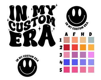 In My Custom Era SVG, in My Era Svg, Personalized, Customized Retro Wavy Text Svg, Custom SVG ...