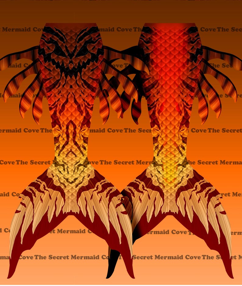 DIY Your Mermaid Tail, FF3, Pumpkin Surprise, Size S - Etsy