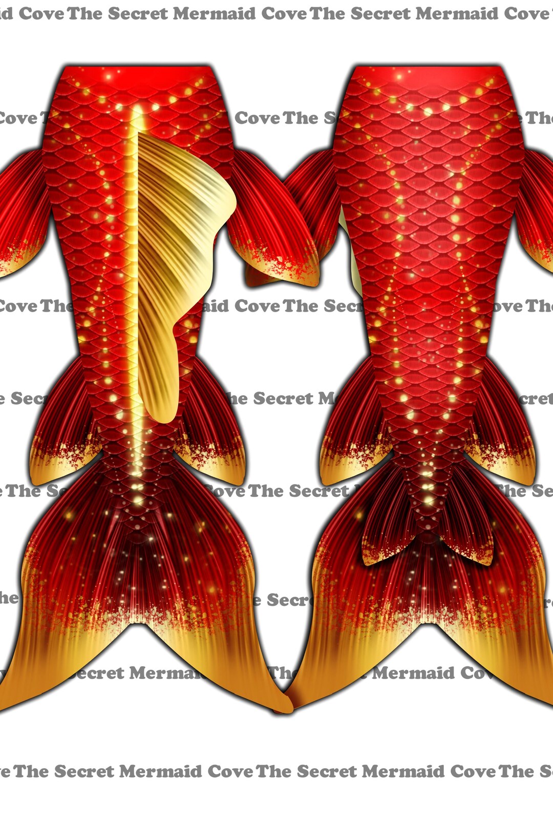 DIY Your Mermaid Tail, Monofin Moon, Sweet Holidays, Size S - Etsy