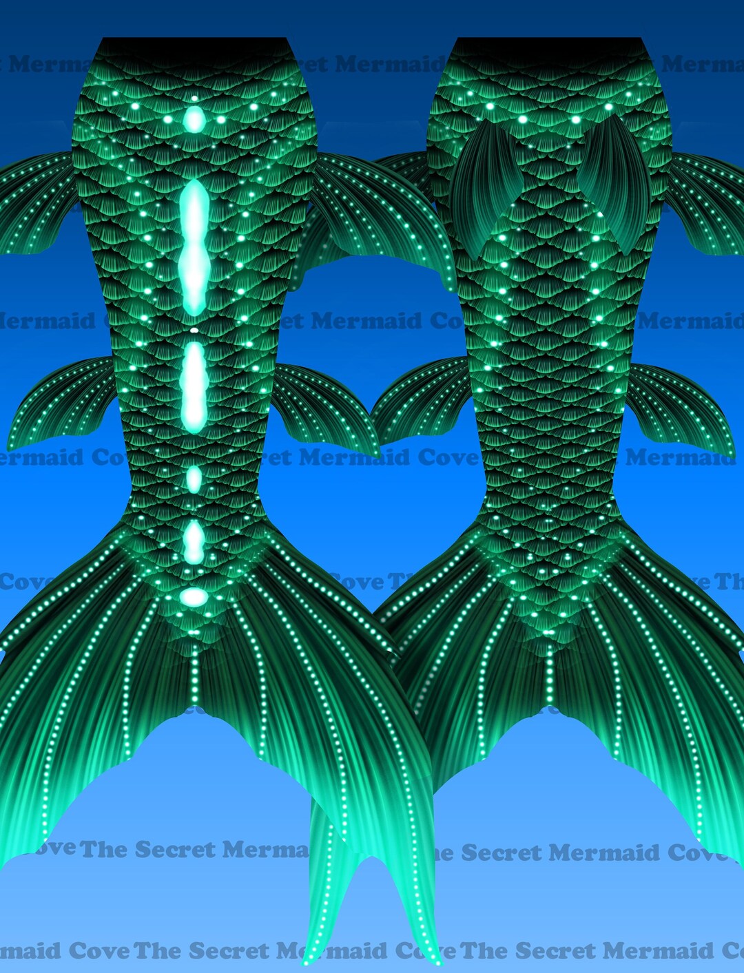 DIY Your Mermaid Tail, Fantasea Fin 3, Deep Water, Size XS - Etsy
