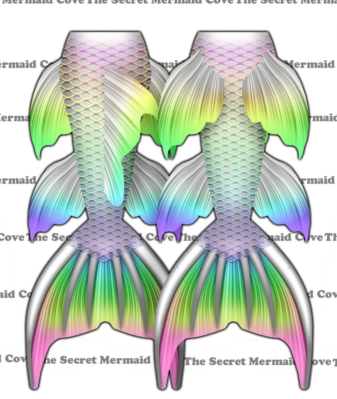 DIY Your Mermaid Tail, Fishfin, Winter Wish, Size S - Etsy