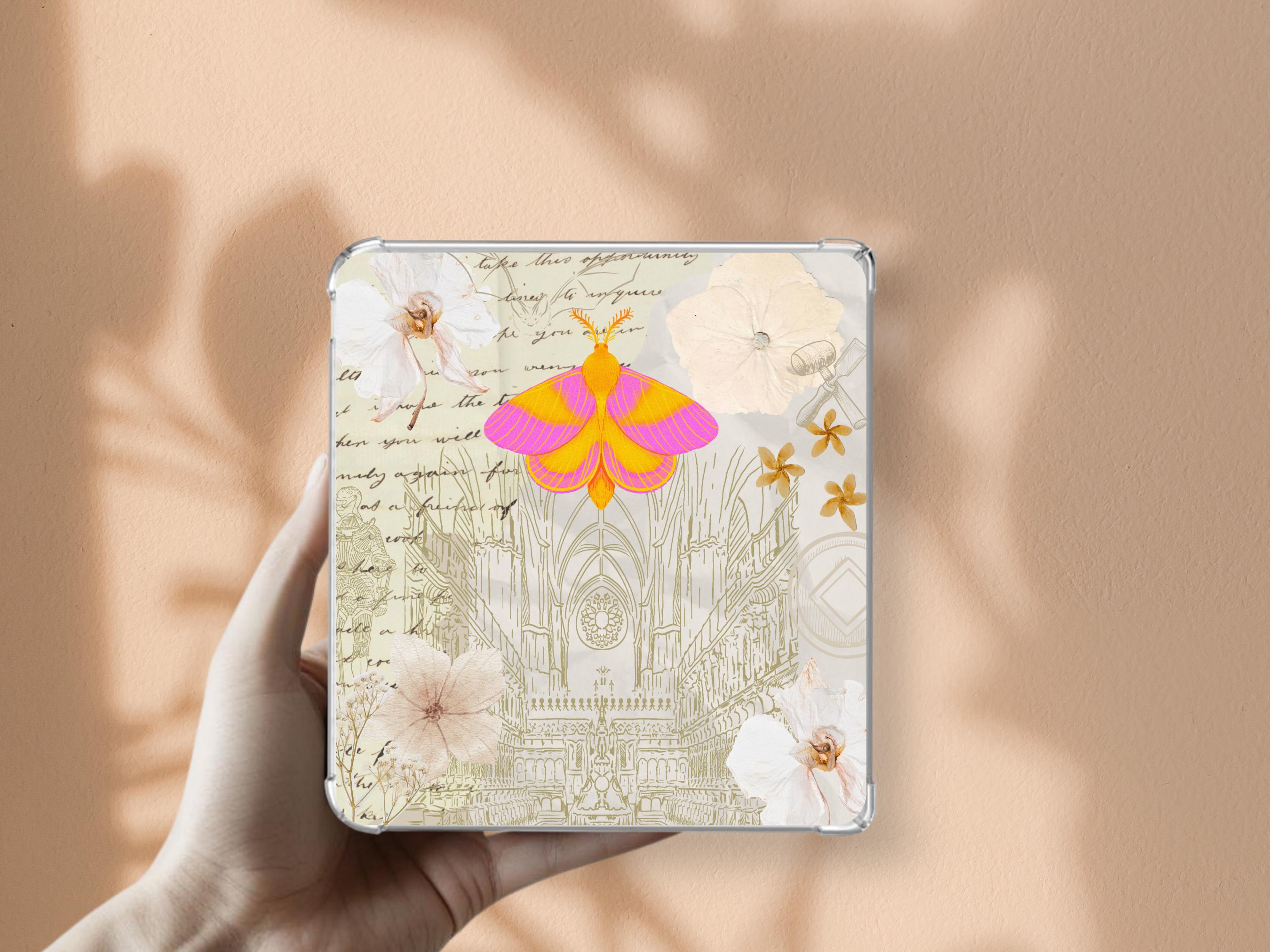 Printable Kobo Libra Insert Knight & Moth Inspired Romantic Kobo Libra ...