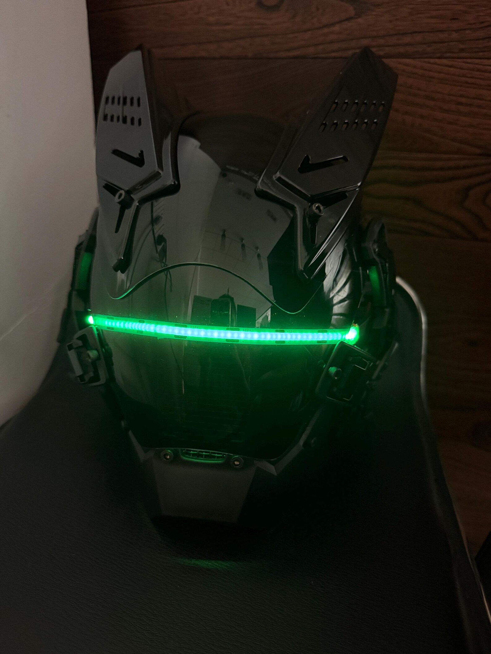 Handmade Cool Cyberpunk Full Face Mask, Luminous Nightclub/bar DJ Rave ...