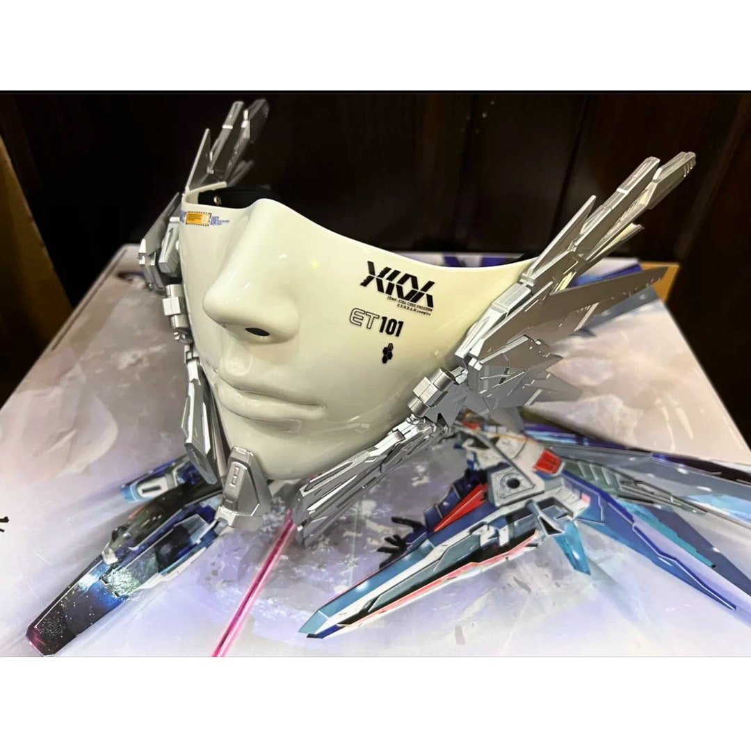 Selfdesign Cyberpunk Half Face Mask, Mechanical Cosplay Mask With ...