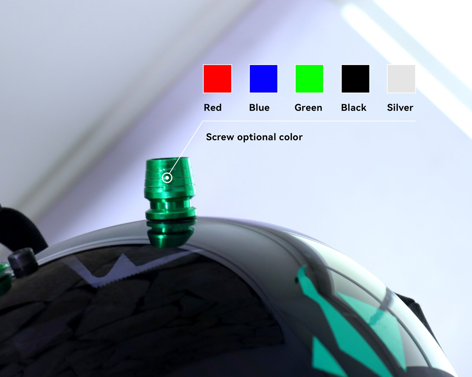 Custom Green Rivet Punk Helmet With Light, Mechanical Black Full Face ...