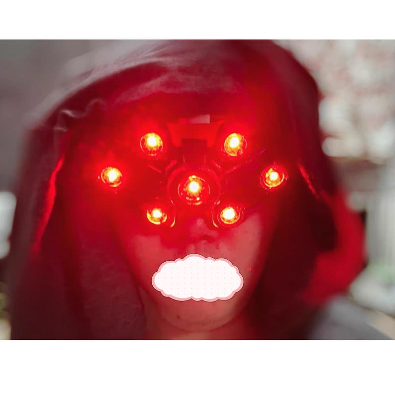 Self-design Cyberpunk Glowing Mask/goggles, Luminous Cyberpunk ...