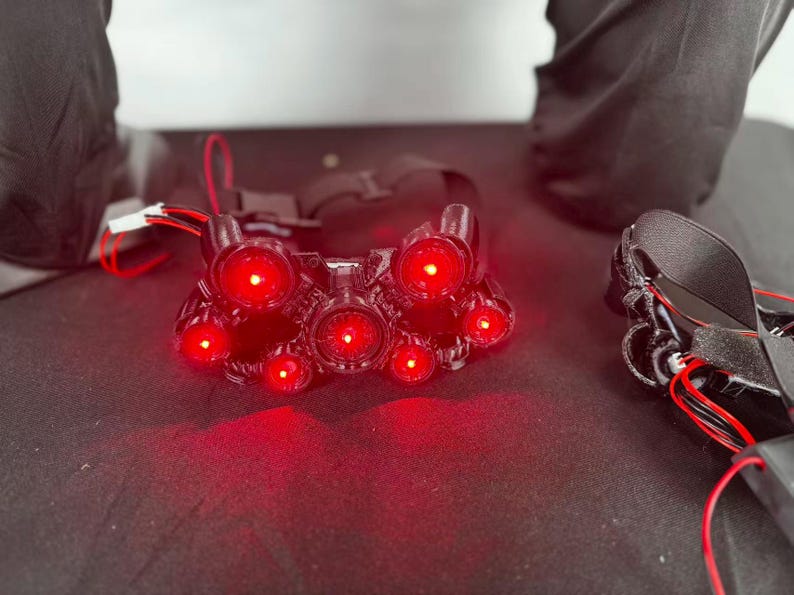 Self-design Cyberpunk Glowing Mask/goggles, Luminous Cyberpunk ...