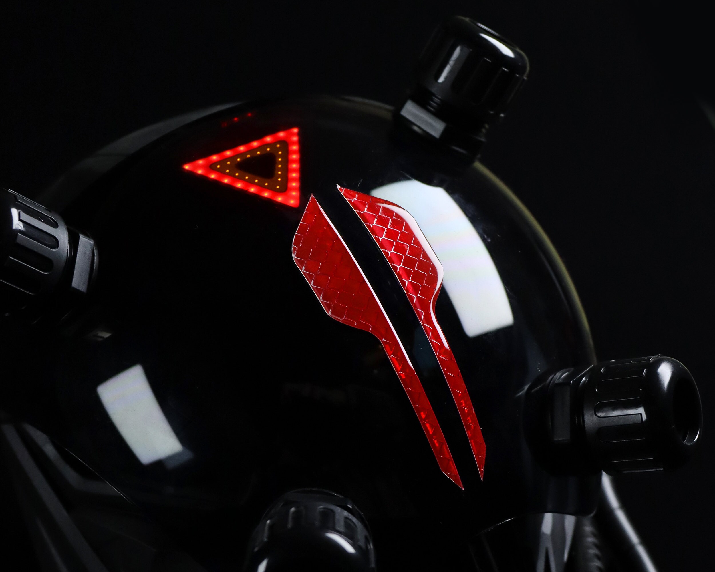 Futuristic Warrior Mask Costume, Glowing Cyberpunk Rave Helmet ...