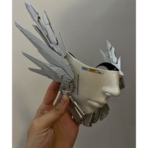 Selfdesign Cyberpunk Half Face Mask, Mechanical Cosplay Mask With ...