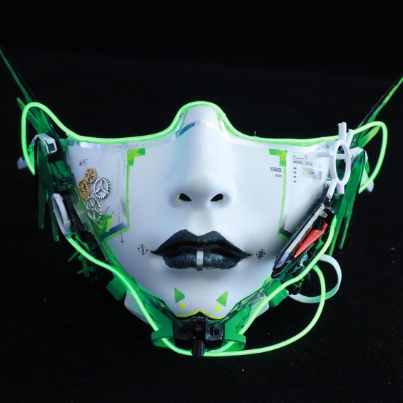 Futuristic Cyberpunk Face Mask