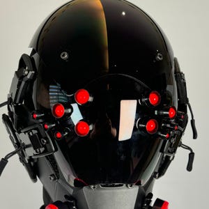 Self-design Glowing Cyberpunk Mask, Futuristic Mask With Lights ...