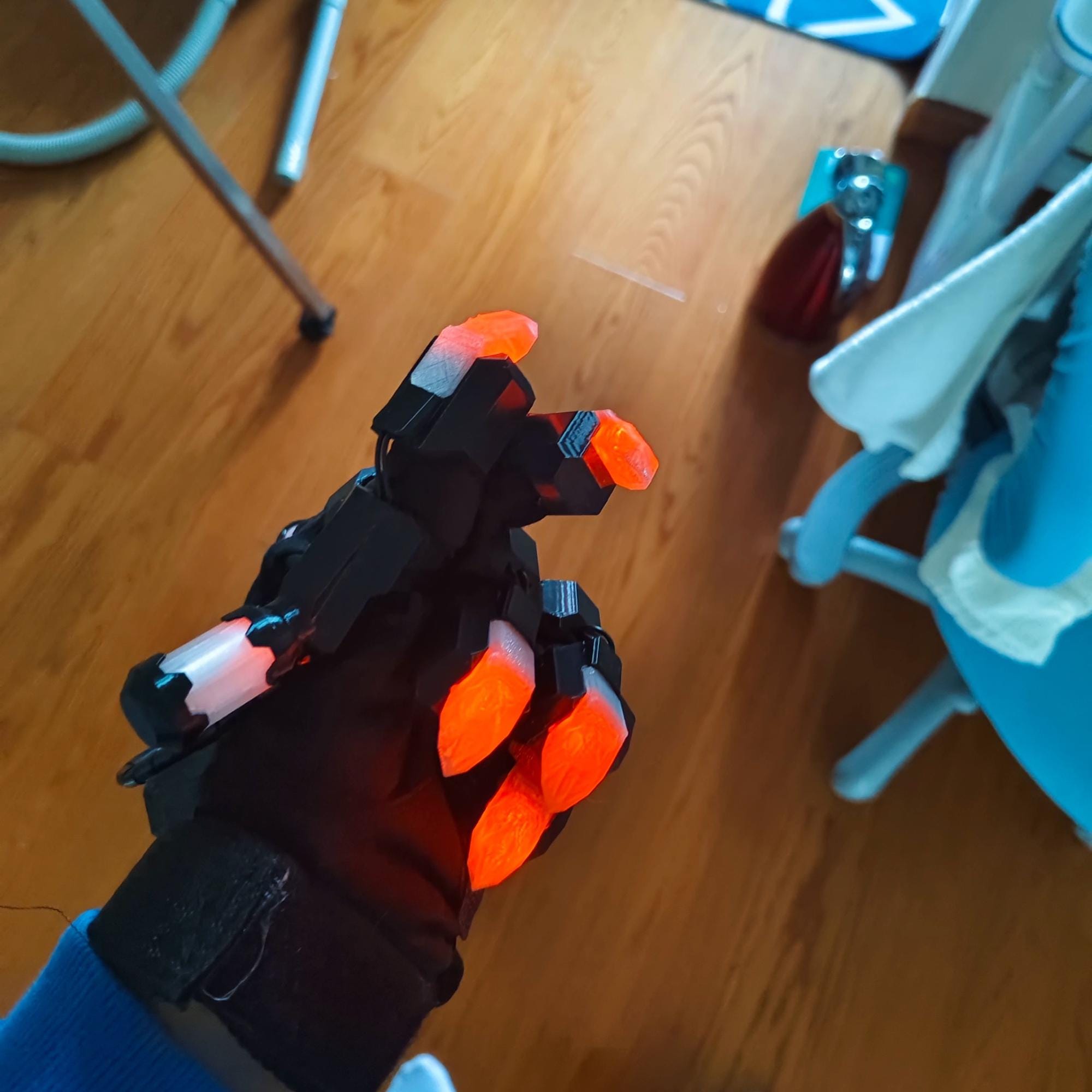 Self-design Luminous Cyberpunk Claws, Glowing Mechanical Claws ...