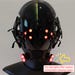 Self-design Glowing Cyberpunk Mask, Futuristic Mask With Lights ...