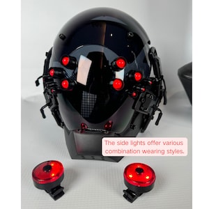 Self-design Glowing Cyberpunk Mask, Futuristic Mask With Lights ...