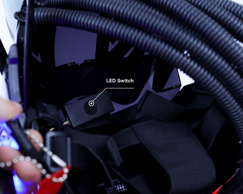 Bluetooth Futuristic Cyberpunk Mask With Pendant, Luminous Cyber Punk ...