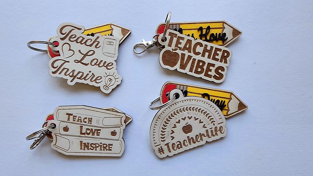 Teacher Appreciation Key Chain - Etsy
