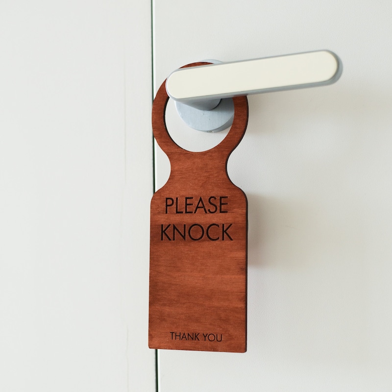 Please Knock Sign - Etsy