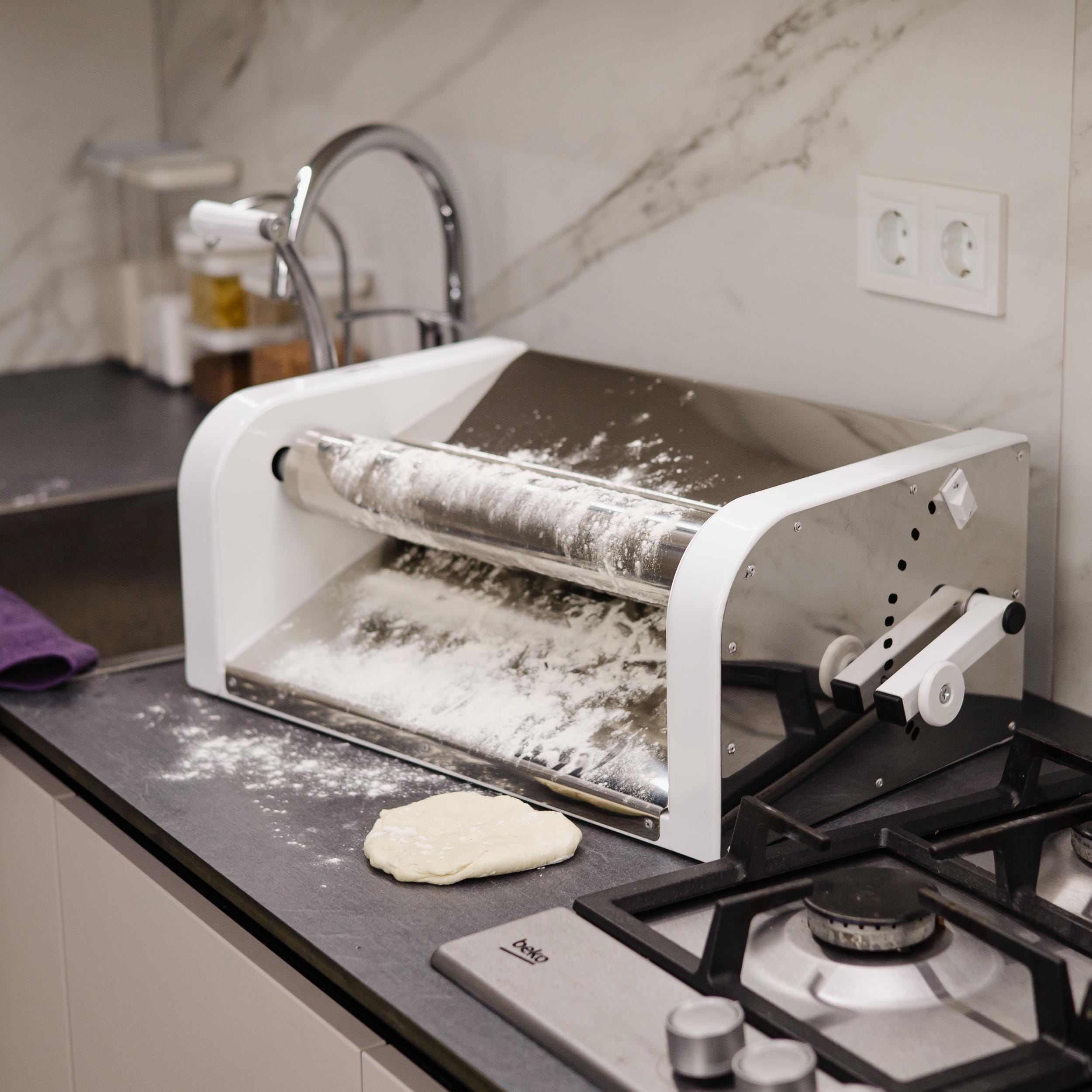 Dough Roller Machine, Manual Dough Sheeter, Pastry Roller, Pizza Maker ...