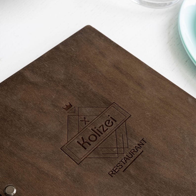 Restaurant Menu Folder, Custom Menu Cover, Wood Menu Holder ...