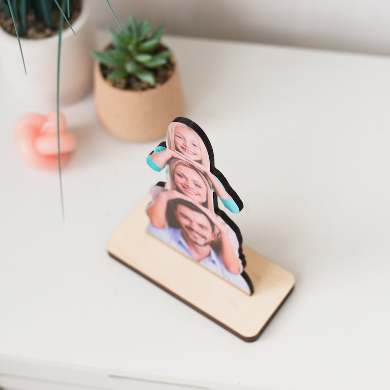 Custom Photo Statue, Wooden Photo Stand, Custom Picture Stand, Picture ...