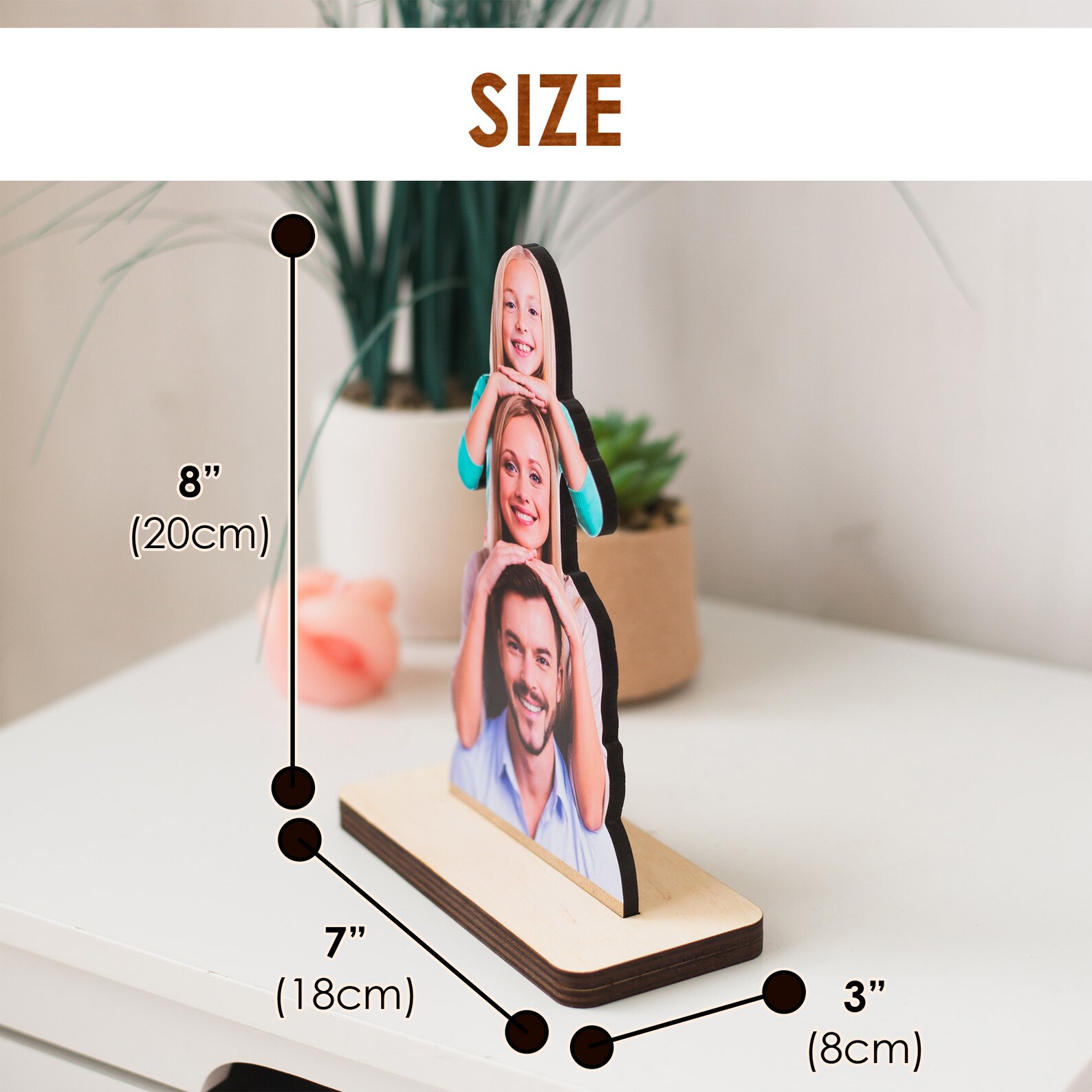 Custom Photo Statue, Wooden Photo Stand, Custom Picture Stand, Picture ...