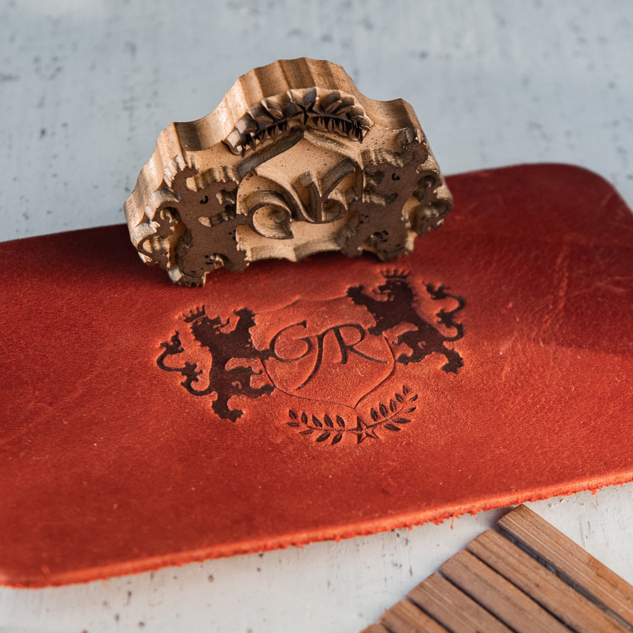 Custom Leather Brass Stamp, Leather Embossing Stamp, Custom Leather ...