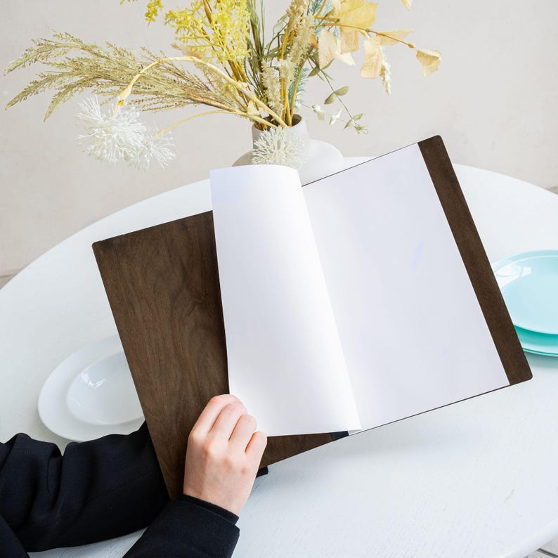 Restaurant Menu Folder, Custom Menu Cover, Wood Menu Holder ...