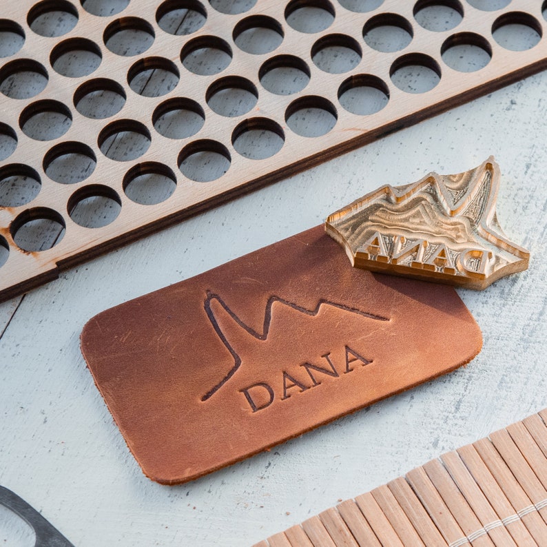 Custom Leather Brass Stamp, Leather Embossing Stamp, Custom Leather ...