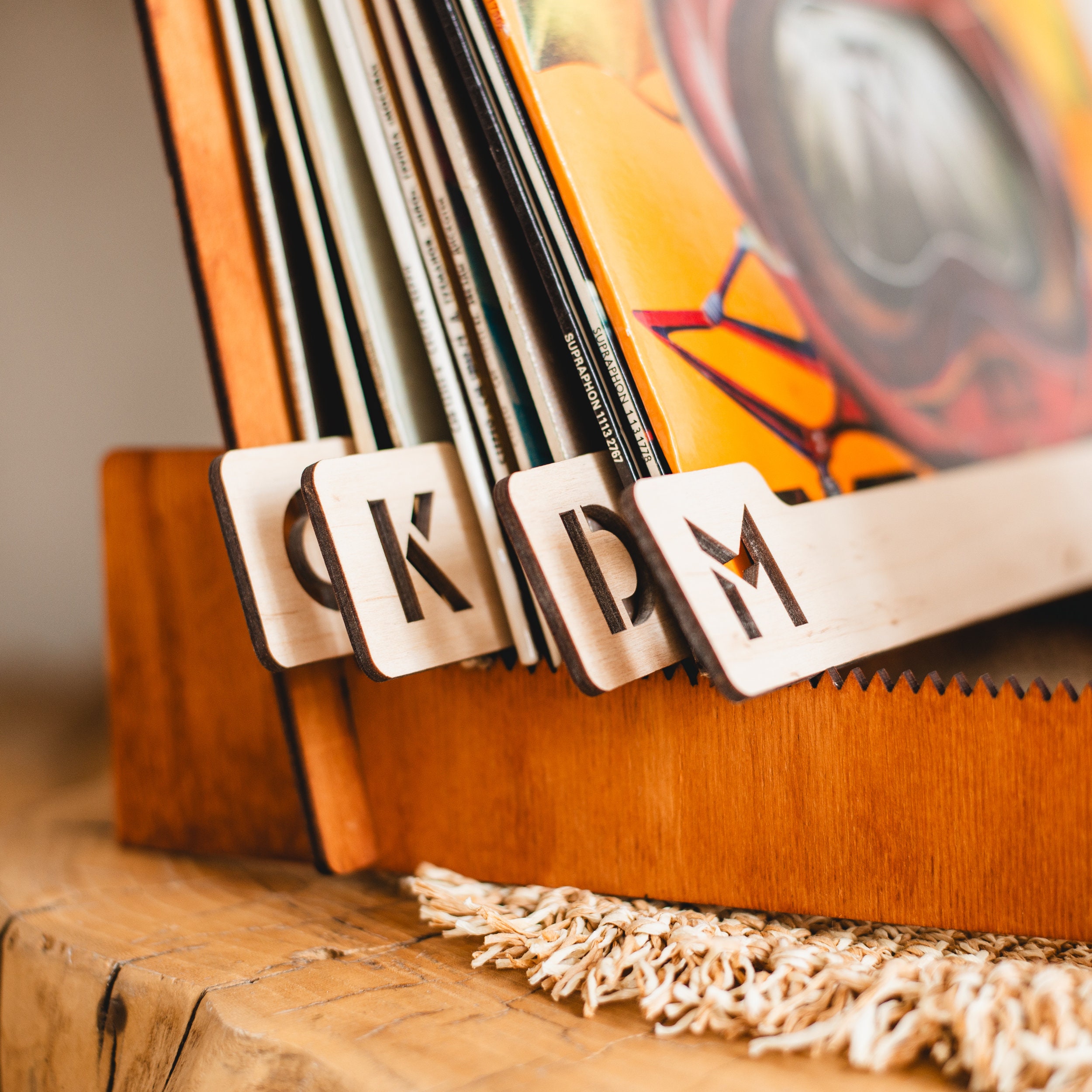 Vinyl Record Divider, Alphabet Record Dividers, Album Dividers, Wood ...