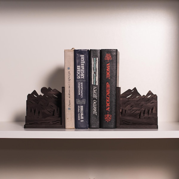 Mountain Bookshelf - Etsy