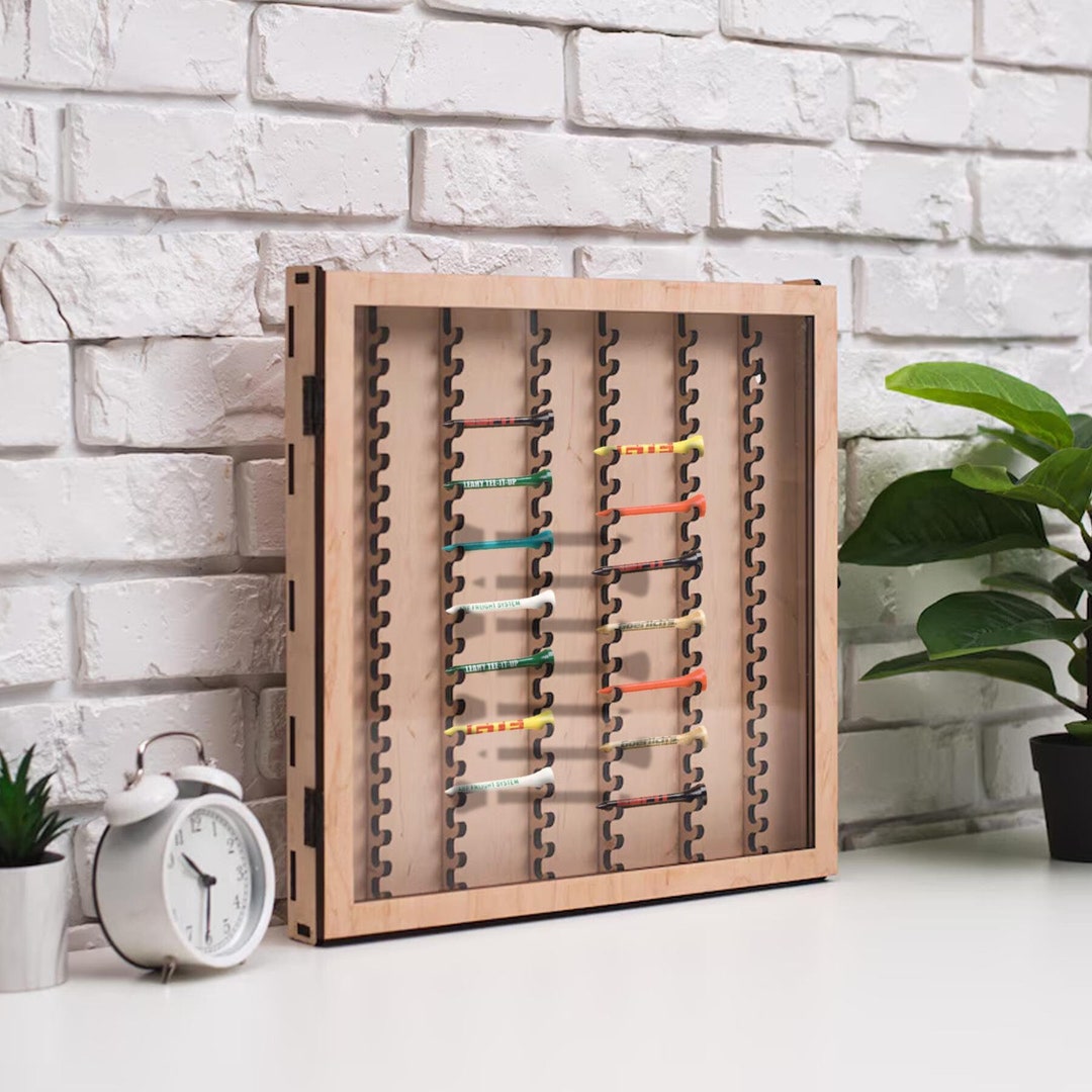 Wooden Golf Tee Display Holder, Golf Tee Storage, Golf Tee Stand, Golf ...