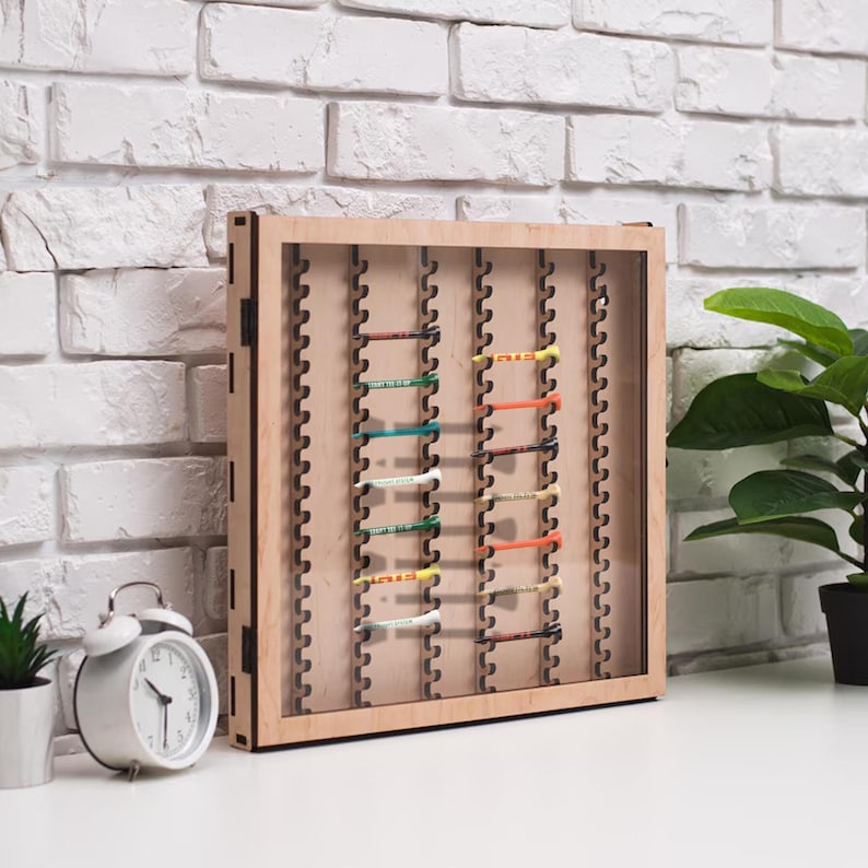 Wooden Golf Tee Display Holder, Golf Tee Storage, Golf Tee Stand, Golf ...