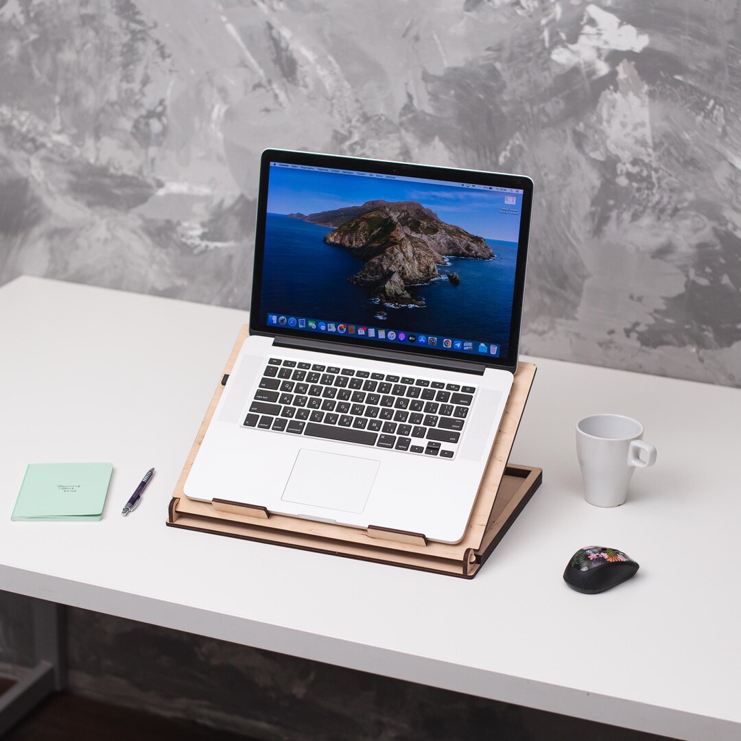 Laptop Desk Converter, Portable Laptop Table, Adjustable Laptop Stand ...